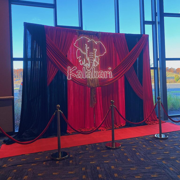 Draped Designed Backdrop